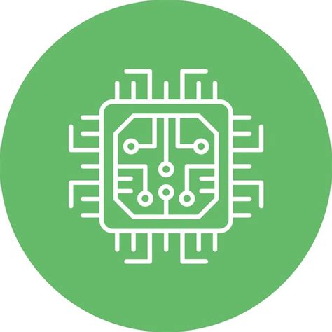 Premium Vector Cpu Processor Vector Illustration Style