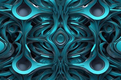 Premium Photo A Seamless 3d Pattern With A Futuristic Abstract Design