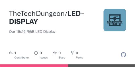 Github Thetechdungeonled Display Our 16x16 Rgb Led Display