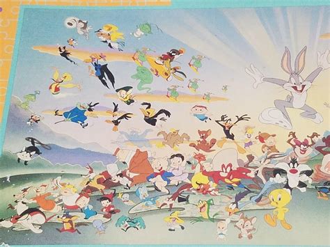 Vintage 1996 Warner Bros Looney Tunes Cartoon Characters Puzzle 1000 2