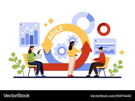 Agile Workflow Management Royalty Free Vector Image