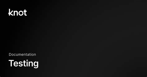 Testing Docs