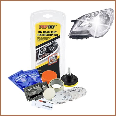 Headlight Repair Polish Scratch Remover Repair Fluid Kit Headlamp