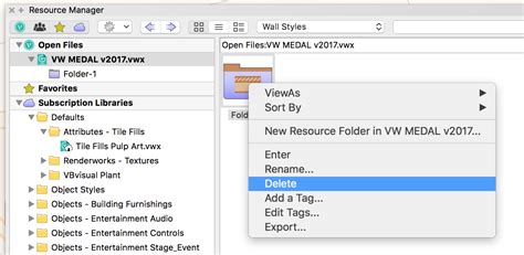 Resource Manager Folders Troubleshooting Vectorworks Community Board