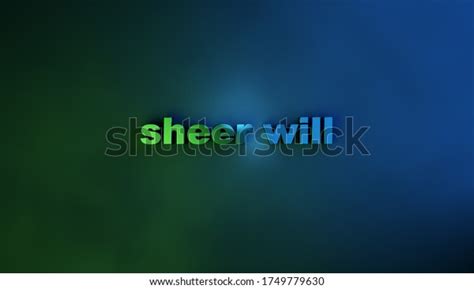 Focus Commitment Sheer Will 3d Text Stock Illustration 1749779630