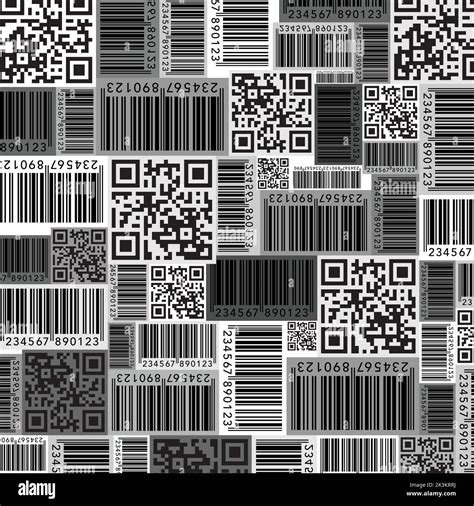 Barcode Style Grey Pattern Wallpaper Stock Vector Image And Art Alamy