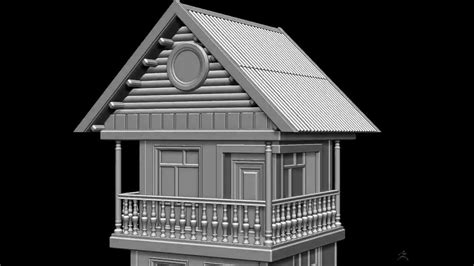 3д модель игрушечного домика для печати Youtube