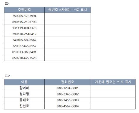 엑셀 텍스트처리함수 활용법 replace함수로 문자 치환 대체 하기 네이버 블로그
