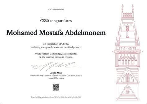 Mohamed Mostafa On Linkedin I Just Accomplished Harvardx Cs50 Web