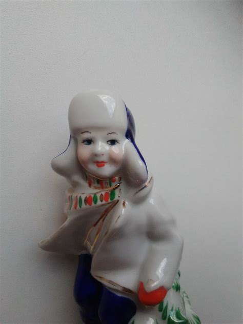 Фарфоровая статуэтка фигурка мальчик Лыжник старый Киев глобус 550 грн Коллекционирование