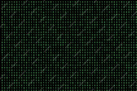 Premium Photo Binary Code Grid From Bright Green Digits On Black
