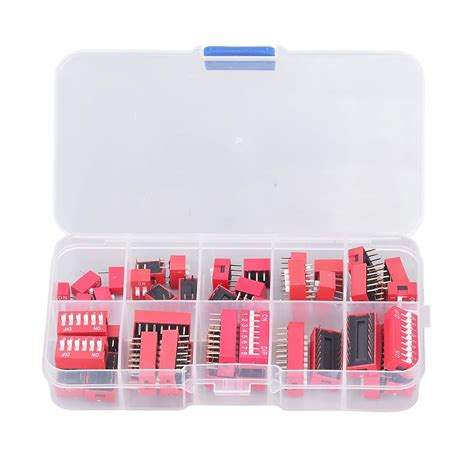 Robotico 45pc Dip 2 54mm 1 9 Flat Dial Switch Kit Shop Today Get It