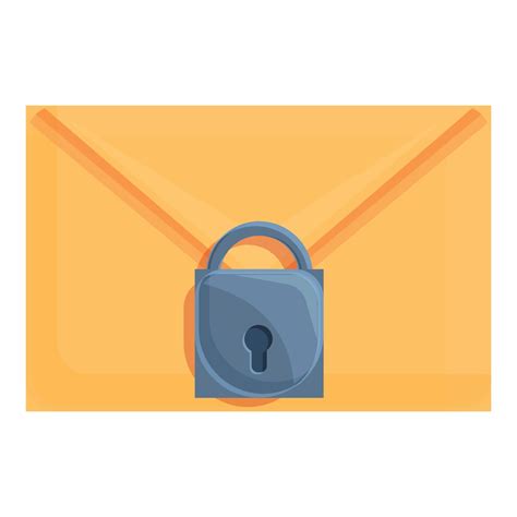 Mail Password Protection Icon Cartoon Style 14349417 Vector Art At Vecteezy