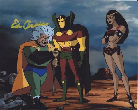 Ed Asner Signed Justice League Granny Goodness 8x10 Photo Autographia