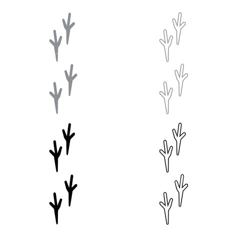 Bird Footprint Clipart