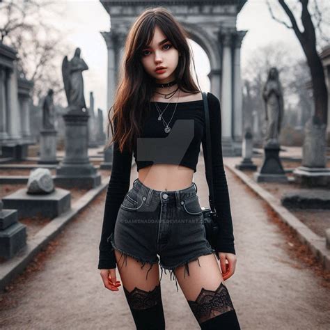 Goth And Cemetery By Damienaddams On Deviantart