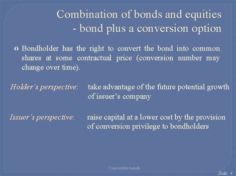 Convertible Bonds Bond Instruments With Equitylinked Features Convertible