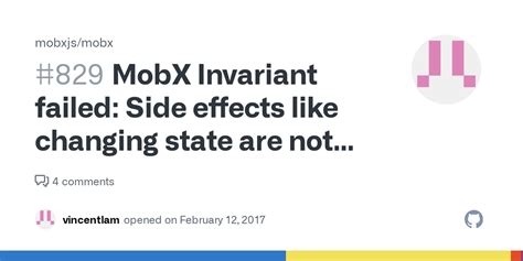 MobX Invariant Failed Side Effects Like Changing State Are Not Allowed At This Point Issue