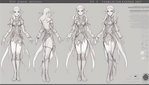 Elf Female Character Reference Sheet 4 By Wcatgal On Deviantart