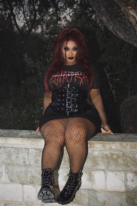 Goth Rave Outfits Plus Size Plus Size Goth Concert Outfit Curvy Punk