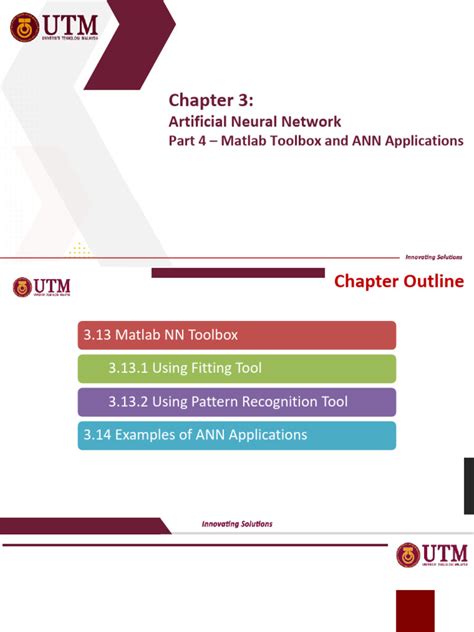 Chapter 3 4 Matlab Nn Toolbox Nn Applications Pdf Artificial
