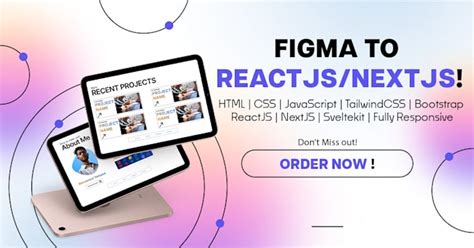Design And Code Figma To Html Tailwind Css Or Reactjs By Nemo3d Fiverr