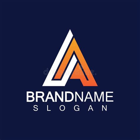 Creative Letter La Triangle Shape Monogram Logo Stock Vector Illustration Of Icon Abstract