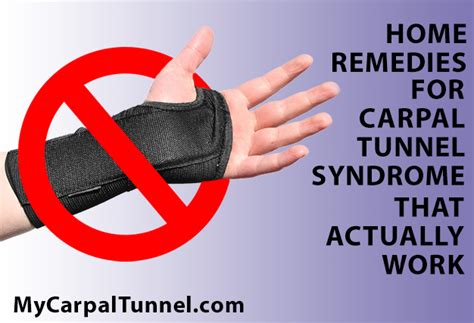 Home Remedy For Carpal Tunnel Syndrome Carpal Tunnel