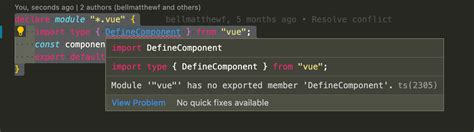 Vuejs Why Does One Typescript Declaration Break Another Stack