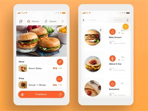 Food Delivery Mobile App Ui Ux Design Concept Ai Generated Premium Ai Generated Image