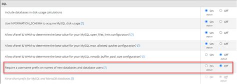 how to use whm to set the username prefix eukhost
