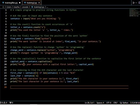 Mazhar Nawaz On Linkedin Learning Python Today I Focused On 1 String Functions Explored
