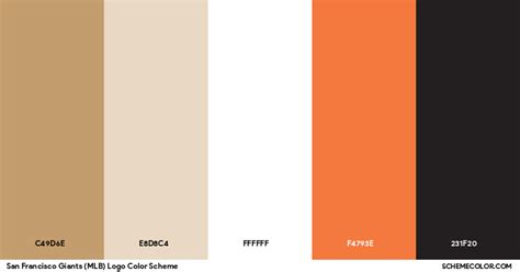 San Francisco Giants Official Colors Amscan Sports And Tailgating Mlb