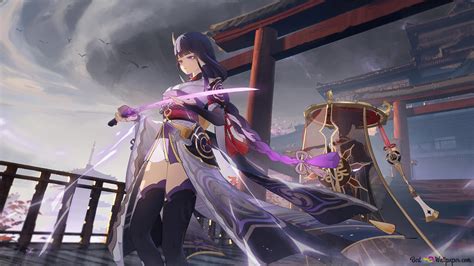 Scaramouche With Raiden Shogun Genshin Impact Anime Video Game K Wallpaper Download