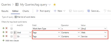 Reporting How Do You Filter Project Tags In Azure Devops Project Management Stack Exchange