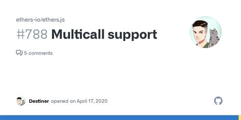 multicall support · issue 788 · ethers io ethers js · github