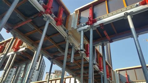 K보거푸집 시공 큰보 작은보 단차이구간 시공모습 기술