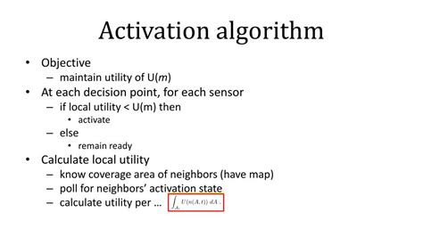 Ppt Dynamic Node Activation In Networks Of Rechargeable Sensors