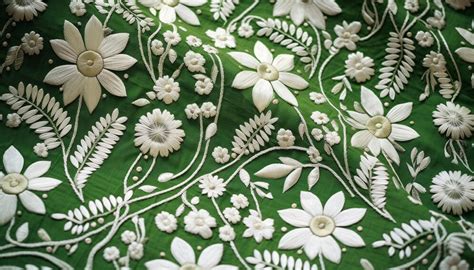 Premium Photo A Closeup Of A Beautifully Embroidered Pakistani Textile
