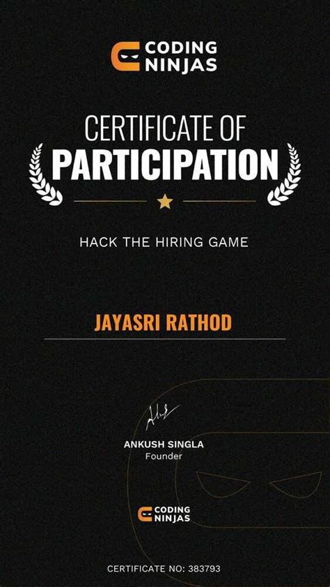 Codingninjas Hackthehiringgame Codingadventures Continuouslearning