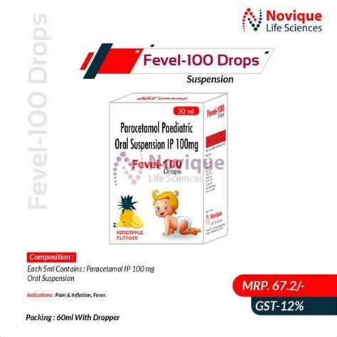 Paracetamol Paediatric Oral Suspension Manufacturer Supplier From Panchkula