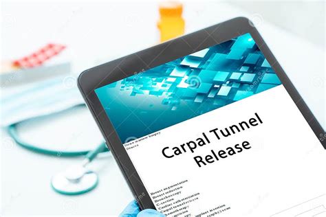 Carpal Tunnel Release Medical Procedures A Surgical Procedure That