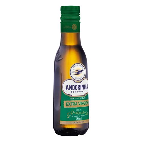 Azeite De Oliva Extra Virgem Português Andorinha Clássicos Vidro 250ml