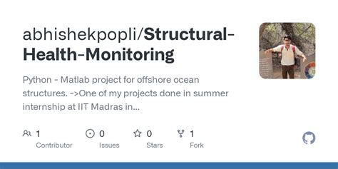 Github Abhishekpoplistructural Health Monitoring Python Matlab