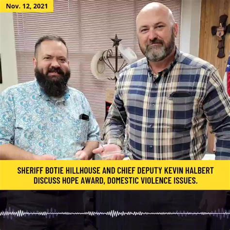 Chief Deputy Kevin Halbert Received The Hope Award Last Weekend From The East Texas Crisis