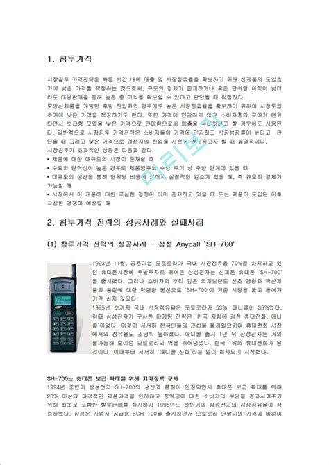 침투가격전략침투가격전략의 성공사례침투가격전략의 실패사례고가가격전략경영경제레포트 침투가격전략침투가격전략의 성공사례침투가격전략의 실패사례고가가격전략경영경제레포트