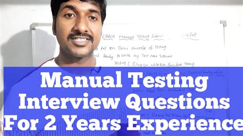 How To Prepare Manual Testing Interview Questions For 2 Years Experience Youtube