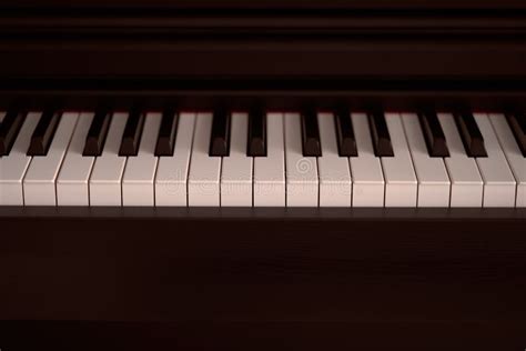 Keyboard Fragment Piano For Playing Music Stock Image Image Of Hangs