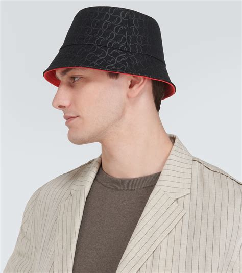 Bobino Canvas Bucket Hat In Black Christian Louboutin Mytheresa