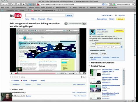 Drupal Tutorial Adding Content Embed Youtube Youtube